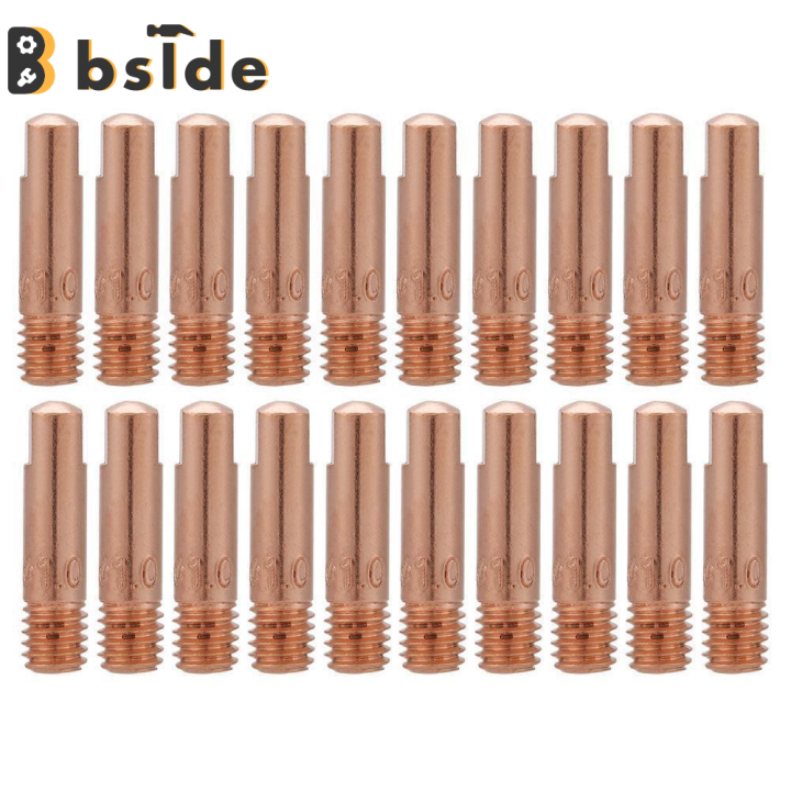 [Bside Tool Store] 20pcs/set MIG Welding Nozzle Contact Tips Gas Diffuser Connector Holder ...