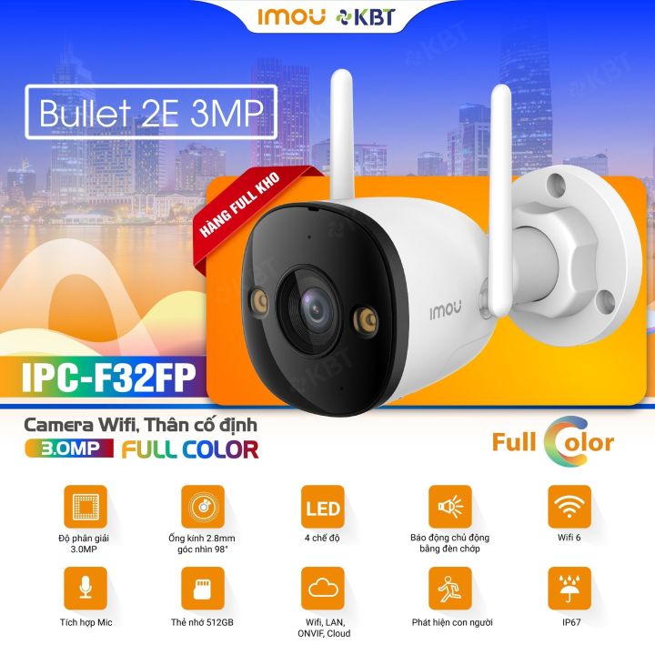 Camera Wifi ngoài trời IMOU IPC-F32FP 3MP