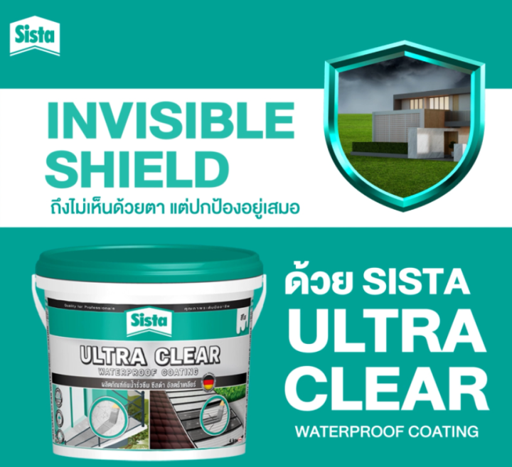 Sista Ultra Clear Waterproof Coating 1L or 4L / Kg Concrete Wood Tiles ...
