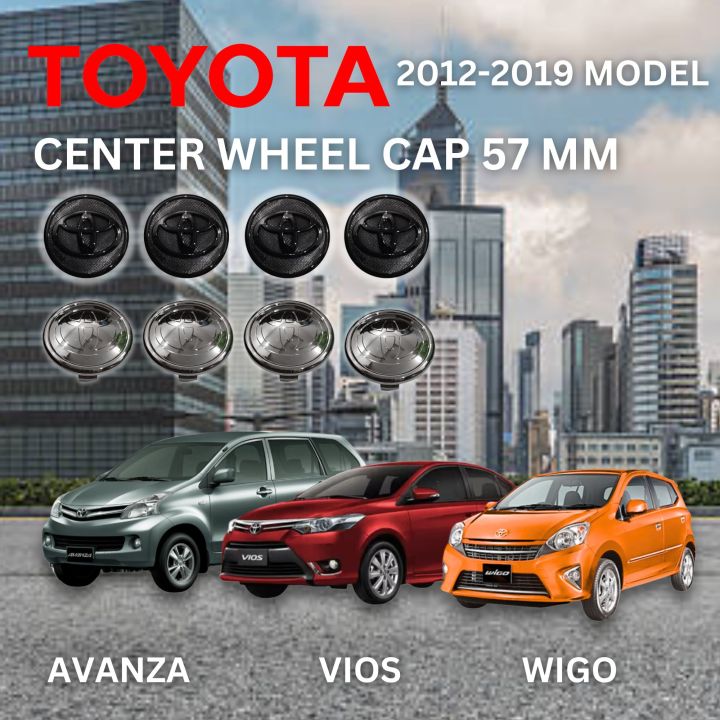4 pieces x 57mm Toyota Center Cap Center Wheel Cap for Toyota Avanza ...