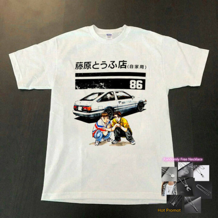 Fast Shipping High Quality T shirt Rare Initial D Itsuki Fujiwara White T Shirt | Lazada