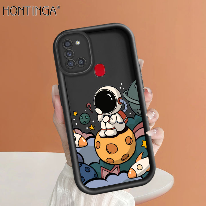 Hontinga Cute Astronaut Case For Samsung Galaxy A03 A03S A04 A04E A04S A05 A05S A10S A11 A12 A13 ...