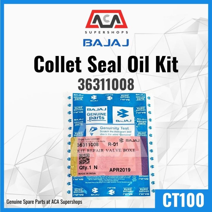 BAJAJ CT100 Collet Seal Oil Kit includes Valve cutter, Valve seal and ...