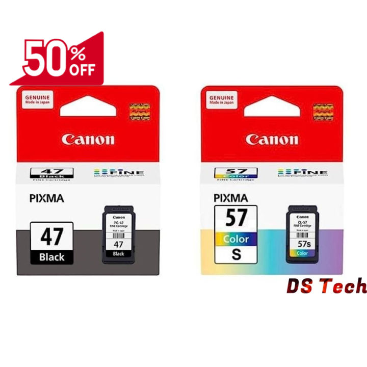 Canon PG-47 BLACK / CANON CL-57 COLOR / CANON CL-57s COLOR Original ...