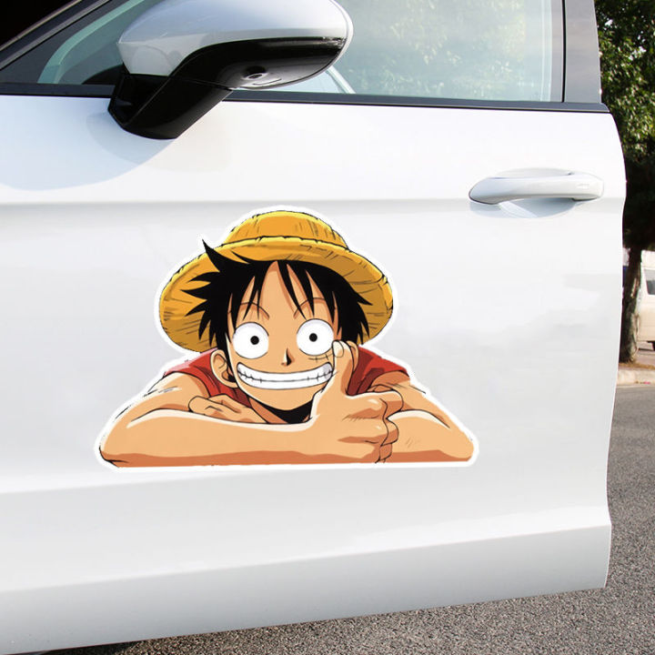One Piece Luffy Personalized Scratch-proof Car Sticker - Internet ...
