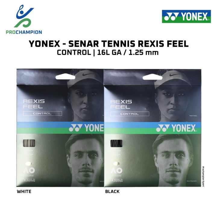 New ! Senar Tenis Tennis Yonex String REXIS FEEL 16L 125 mm Control ...