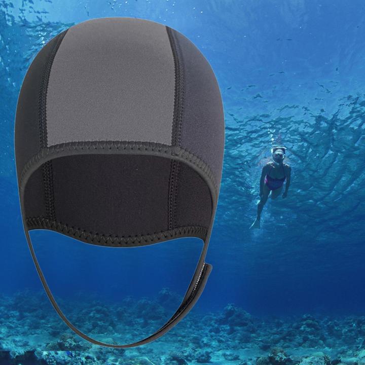 Flexible 2.5Mm Neoprene Scuba Diving Hood Swimming Hat Ear Protective ...