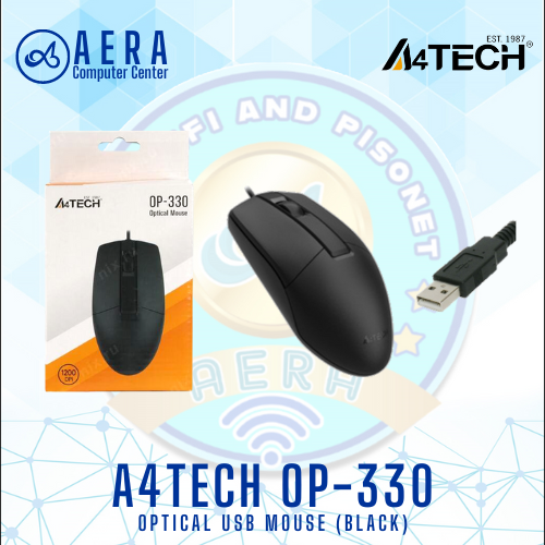 A4Tech OP-330 Optical USB Mouse (Black) | Lazada PH