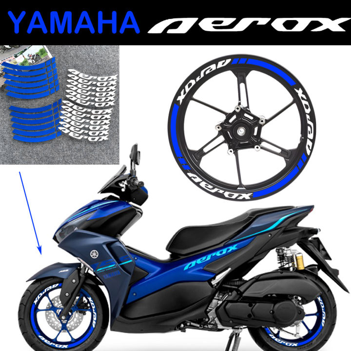 For YAMAHA Aerox V1 V2 155 14'' inches Aerox Logo Emblem Reflective ...