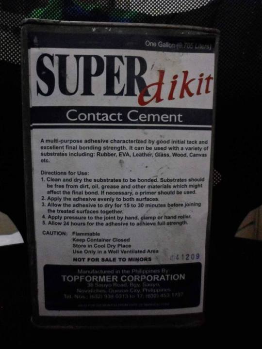 Super Dikit Contact Cement Adhesive (1 gallon) | Lazada PH