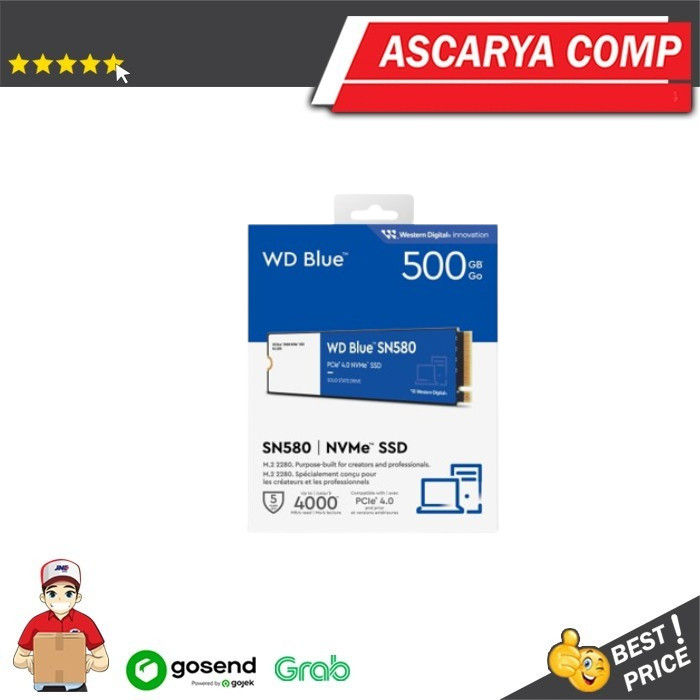 SSD WD Blue SN580 250GB 500GB 1TB 2TB - SSD M.2 NVMe PCIe Gen 4 ...