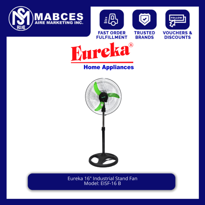 Eureka 16" Industrial Stand Fan EISF-16 B | Lazada PH