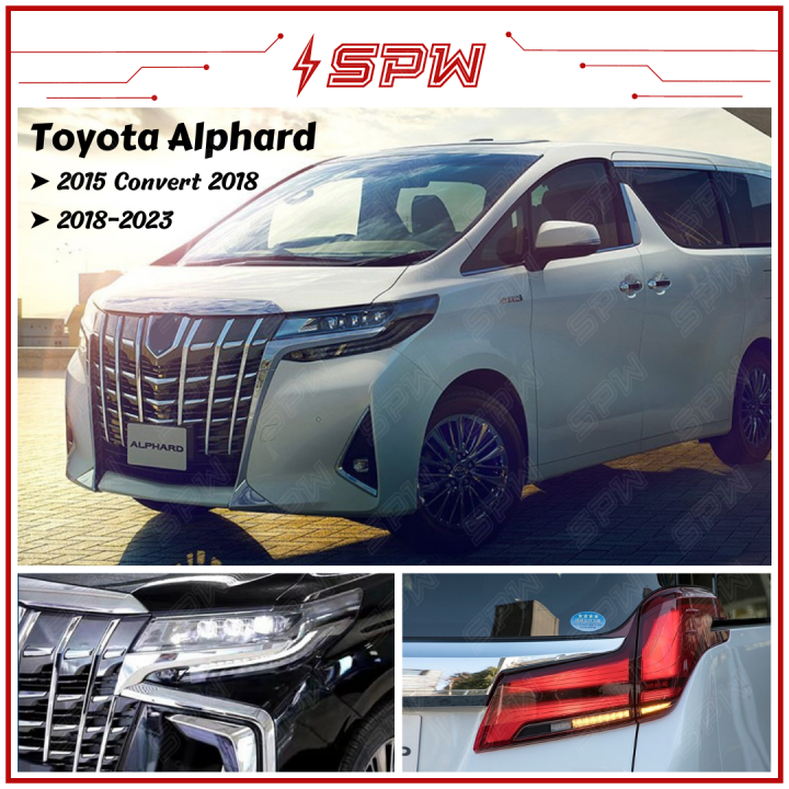 Toyota Alphard ANH30 AGH30 (2015 to 2022) Headlamp Headlight Taillamp ...