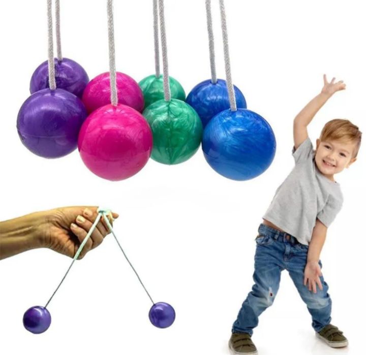 Ready Stock Lato Lato Luminous Toys Viral Old School Games Pro-clackers ...