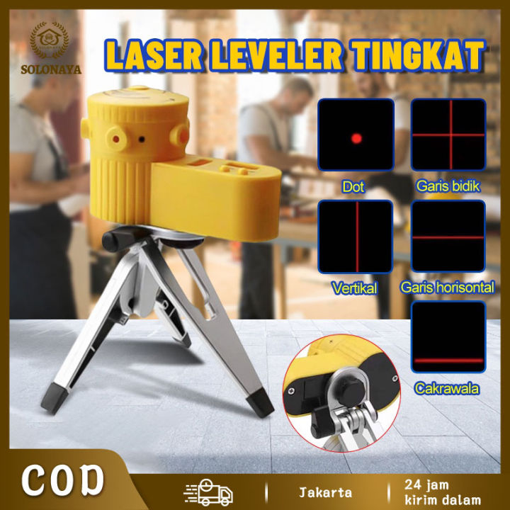 Multifungsi meteran laser waterpass laser level digital alat siku ...