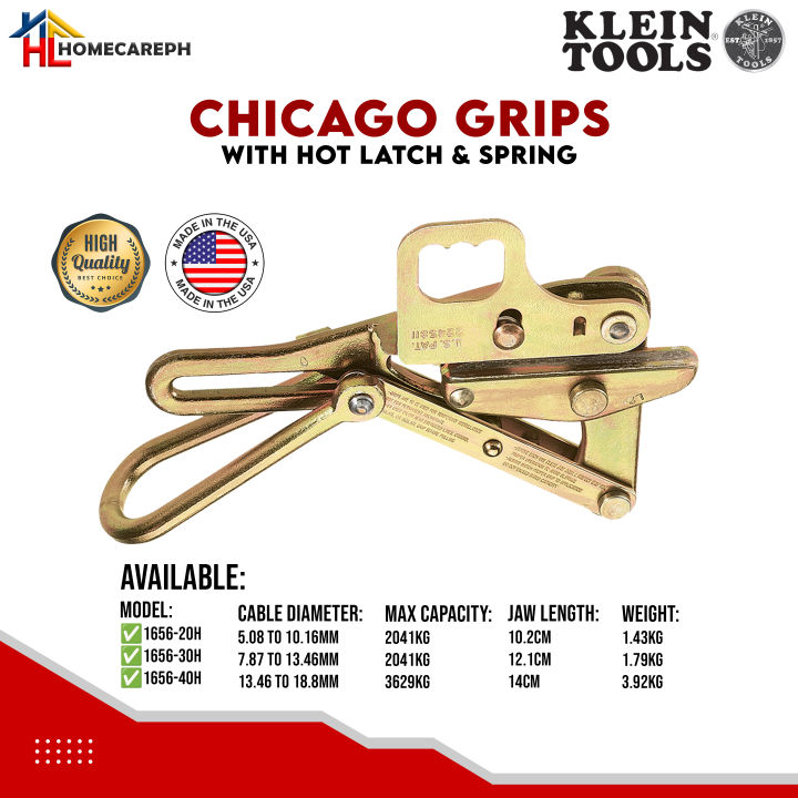 Klein Tools Chicago Grip with Hot Line Latch | Lazada PH