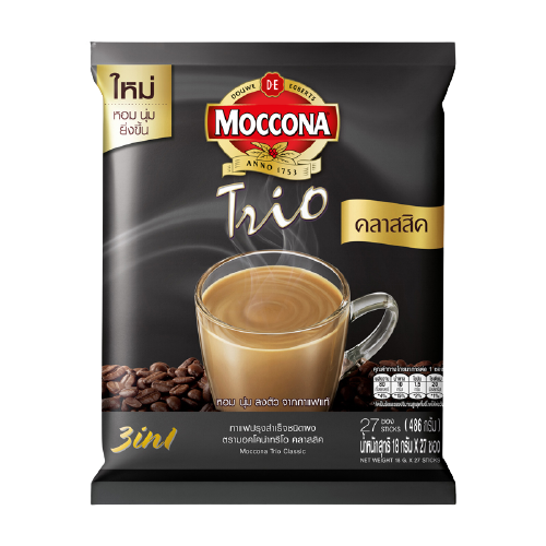 Moccona Trio Classic 3 in 1 Instant Coffee 27 Sticks x 18g Authentic Thai Product | Lazada PH