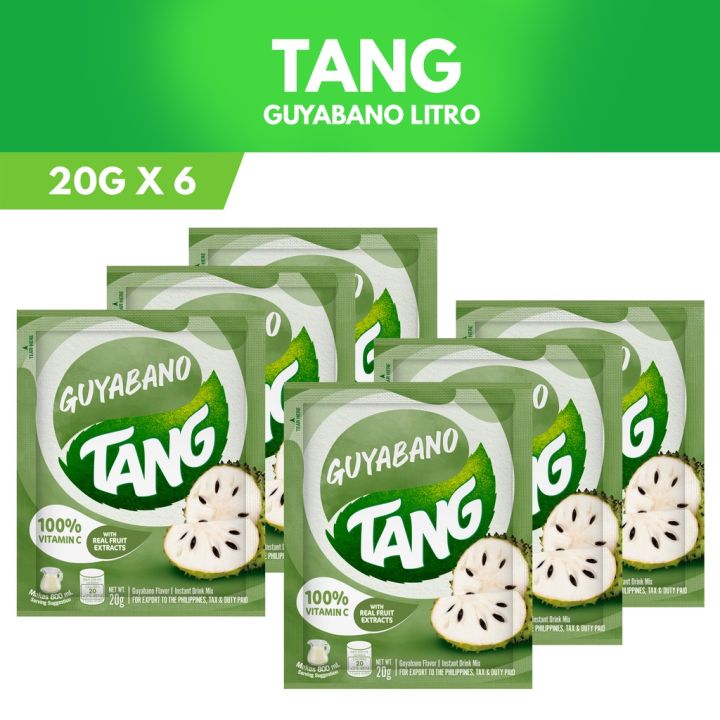 Tang Powdered Juice Guyabano Litro 20g Pack of 6 (Free Gift) | Lazada PH