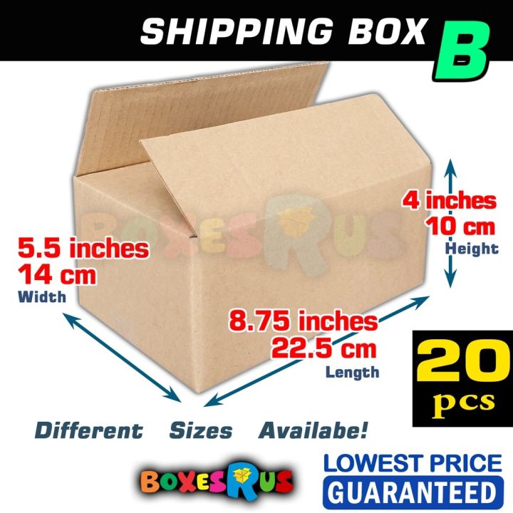 [packing shop] Small BOX B 20 pcs Corrugated Shipping Carton Box DIY ...