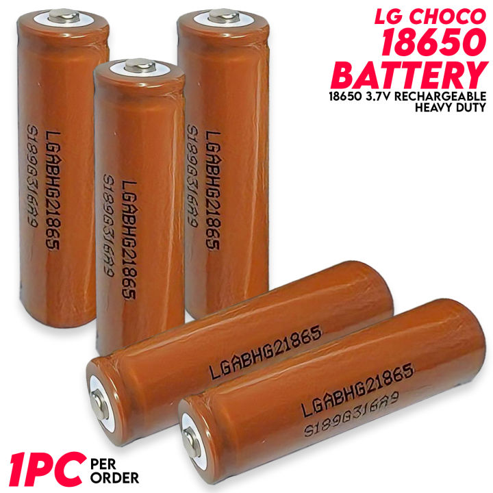 LG CHOCO 18650 3.7V Rechargeable Battery Heavy Duty | Lazada PH