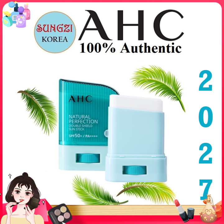 AHC Natural Perfection Double Shield Sun Stick 14g Korean Cosmetics EXP:2027 Beauty Makeup ...