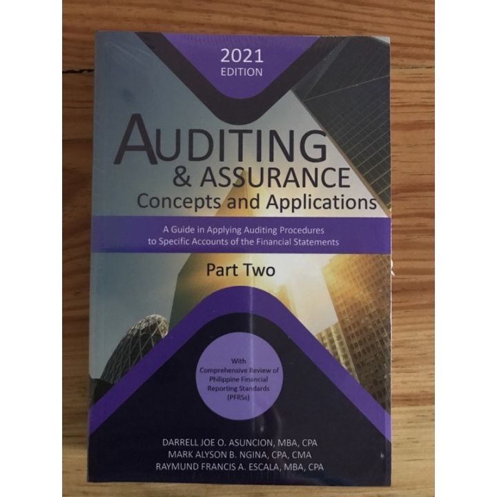Books Auditing And Assurance Concepts And Applications 2021 Ed By Asuncion Ngina And Escala