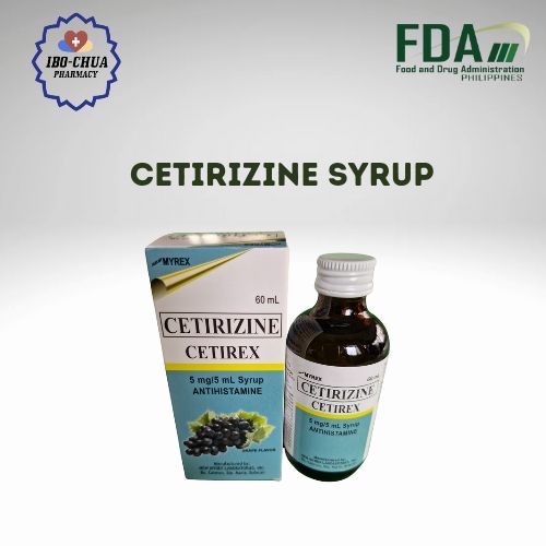 Cetirizine 5mg/5ml syrup 60mL- 1 bottle | Lazada PH