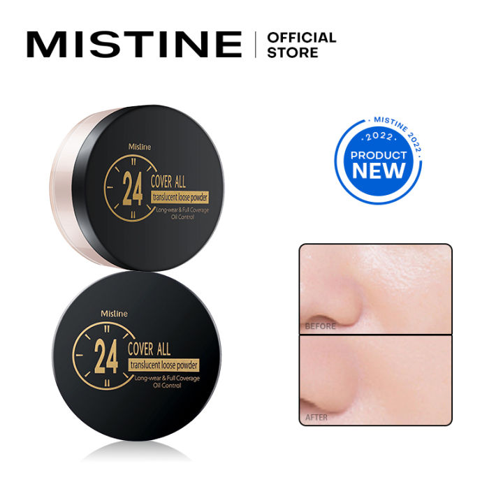 MISTINE 24H Oil Control Translucent Loose Powder Setting Foundation ...