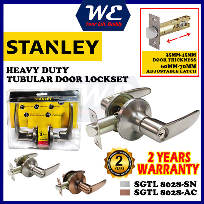 [100% Original] STANLEY Tubular Lever Lock SGTL8028SN/AC - 2 YEARS ...