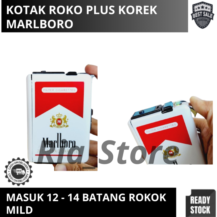 KOTAK ROKOK PLUS KOREK API BRAND ROKOK MARLBORO | Lazada Indonesia