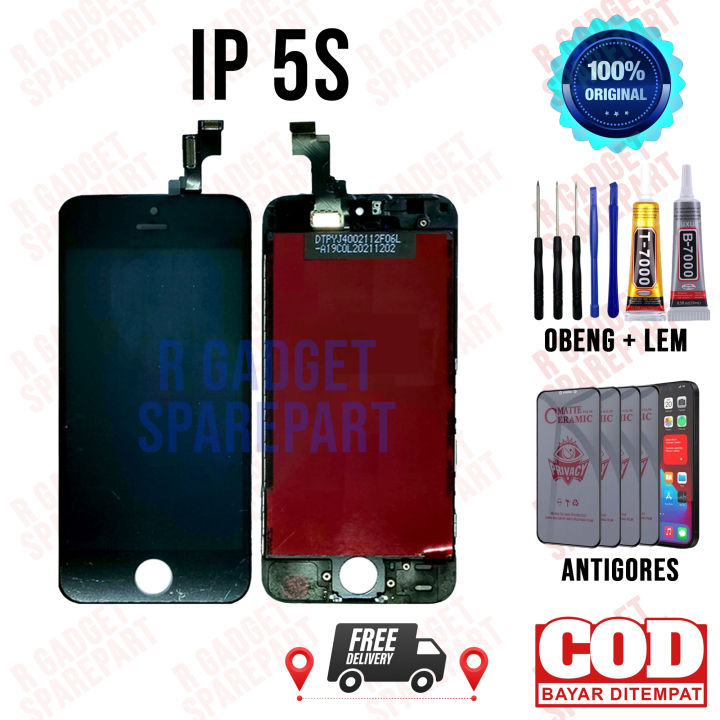 Lcd Ip 5S Original Lcd Touchscreen Ip 5S Fullset | Lazada Indonesia