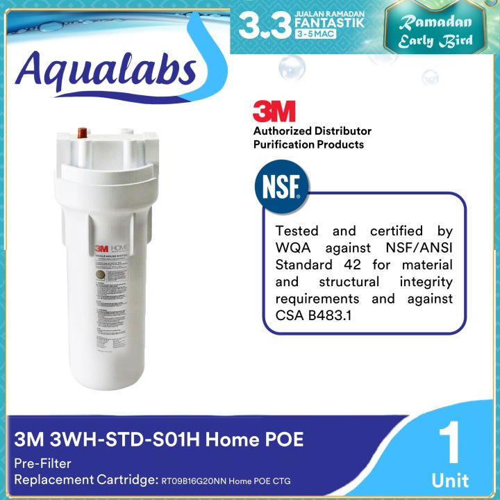 3M Whole House Water Filter Home POE / Point Of Use Pre Filter / 3WH ...