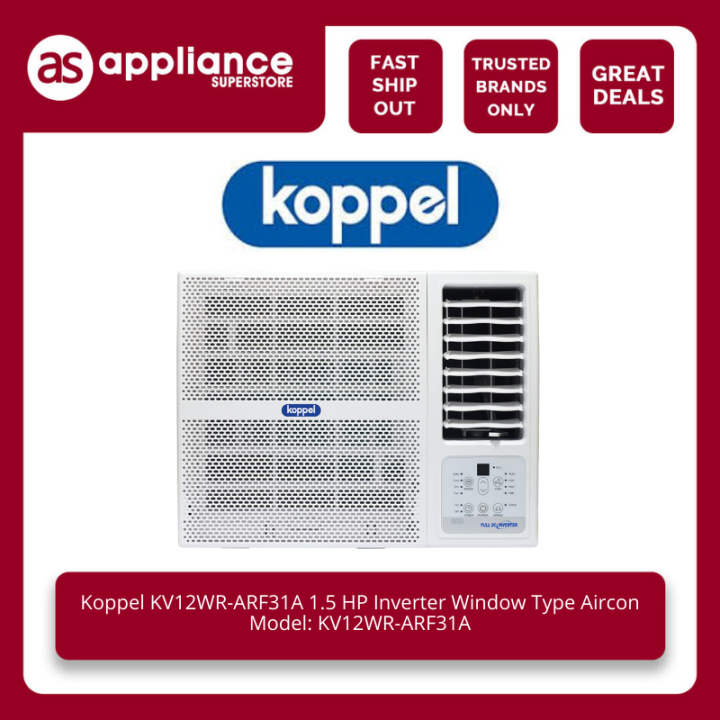 Koppel KV12WR-ARF31A 1.5 HP Inverter Window Type Aircon | Lazada PH