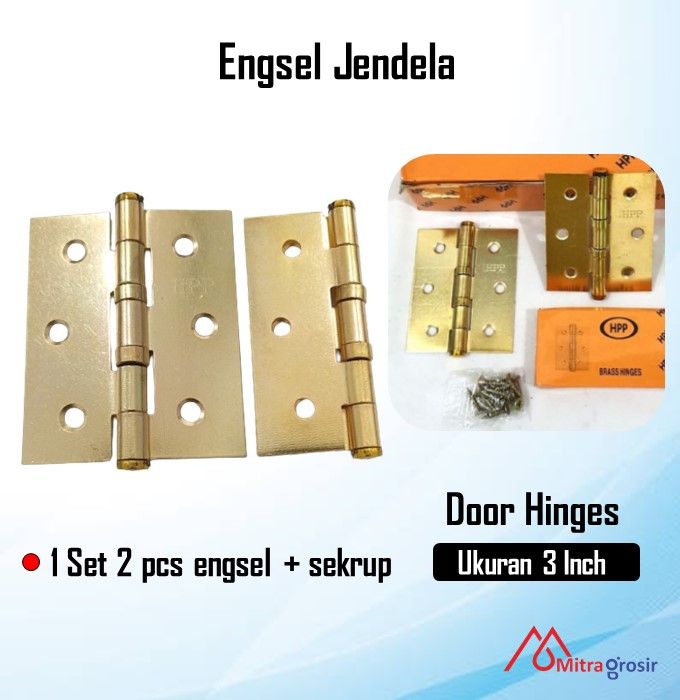 Engsel 3 Inch Engsel Jendela Rumah Murah / Engsel Pintu Jendela Plat ...