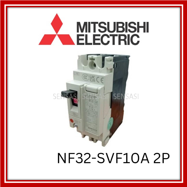 MITSUBISHI MOLDED CASE CIRCUIT BREAKERS MCCB 10A 2POLE NF32-SVF10A 2P ...