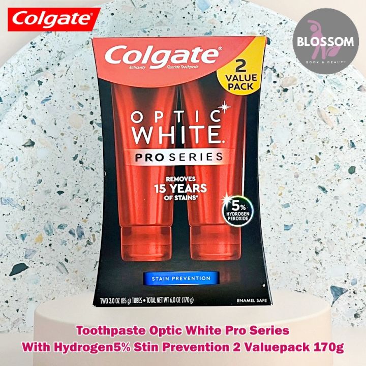 Colgate - Toothpaste Optic White Pro Series With Hydrogen5%, 2 pack ...