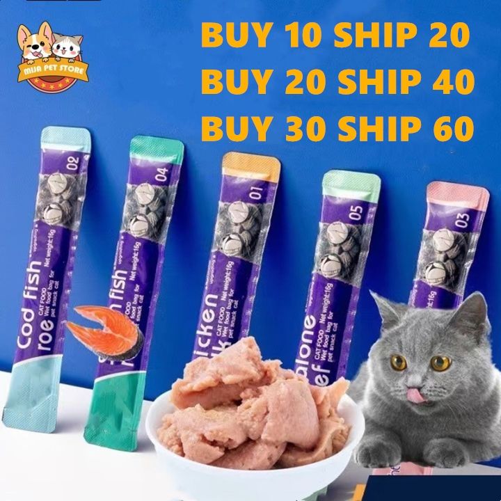 BUY 10 SHIP 20 Pet Snacks Cat Kitten Snacks Cat Treats Fresh Wet Food ...