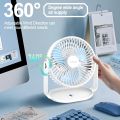 Orashare DF01 7 Inches Rechargeable Electric Desk Fan 4 Speeds Strong ...