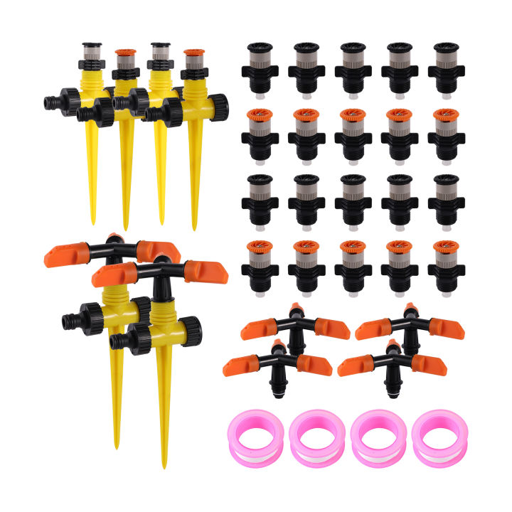 1/2" Lawn Sprinkler Buried Scattering Sprinkler 360° Rotating ...