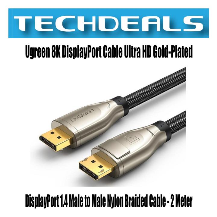 Ugreen 8K DisplayPort Cable Ultra HD Gold-Plated DisplayPort 1.4 Male ...