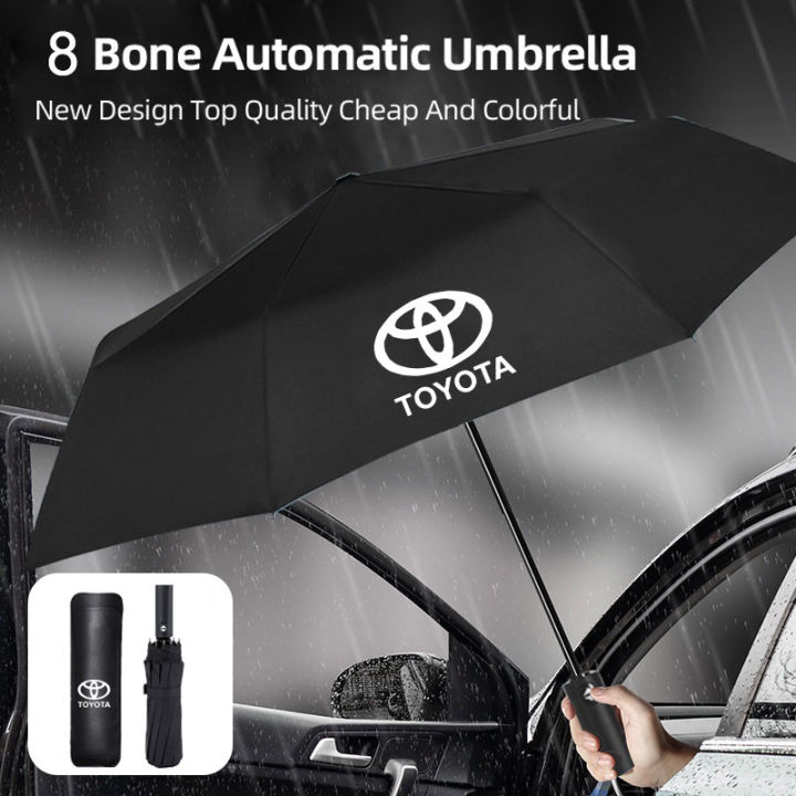 Car Logo Umbrella New Automatic Auto Open Close Sunshade Sheltering ...