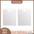 【Viviananee】 10PCS Self-Adhesive Plastic Pockets Holders Label Stickers for Protection 7*10cm ...