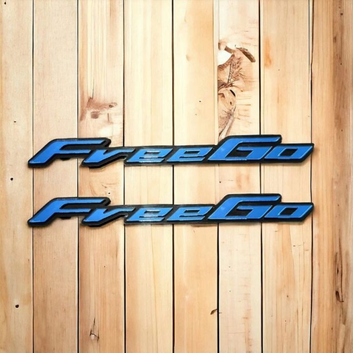 emblem 3D timbul logo FREEGO akrilik sepasang | Lazada Indonesia