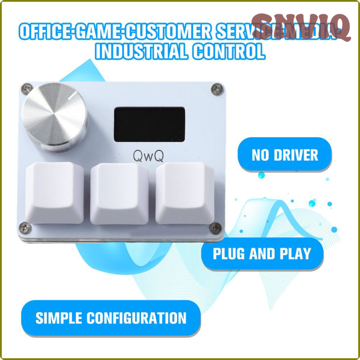 SNVIQ Mechanical Gaming Keyboard Mini USB Keypad For Macros/Rhythm Games O3C Rapid Trigger Hall ...