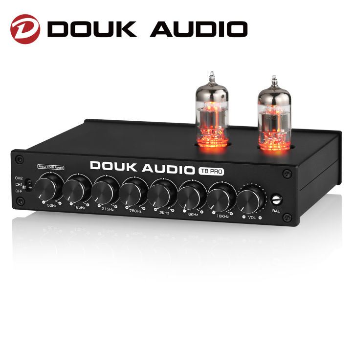 Douk Audio T8 PRO EQ 7วงอีควอไลเซอร์ XLR พรีแอมป์สำหรับลำโพงสำหรับที่ ...