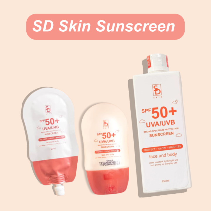 SD Skin Sugar Dolls 3 in 1 Face and Body Sunscreen Sunblock Gel Cream ...