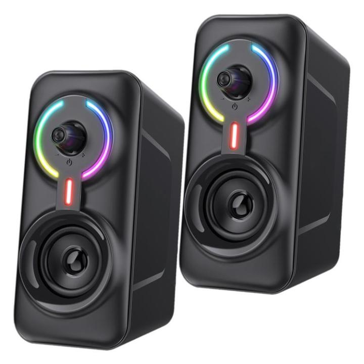 Desktop Computer Speakers Subwoofer Gaming Speakers External Plug and ...