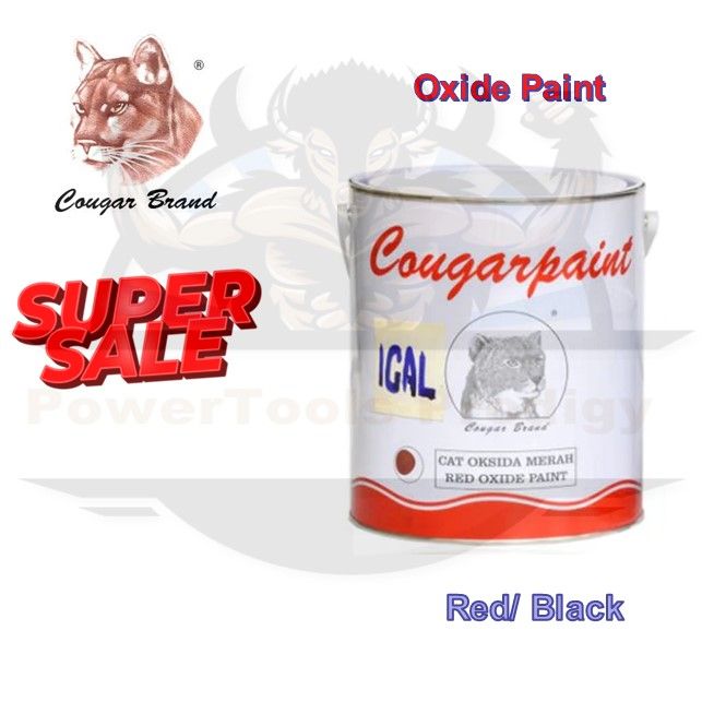 COUGAR OXIDE PAINT 3.5 LITRE RED OR WHITE | Lazada Singapore