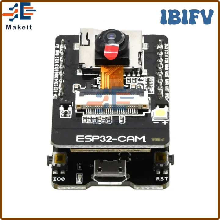 IBIFV ESP32 Mini Camera ESP32-cam Mb Wifi Bluetooth Camera Module Development Kit Board ESP32 ...