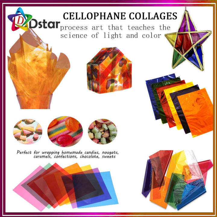 COLORED PLASTIC CELLOPHANE FOR GIFT WRAPPING, CANDY WRAPPING PLASTIC ...